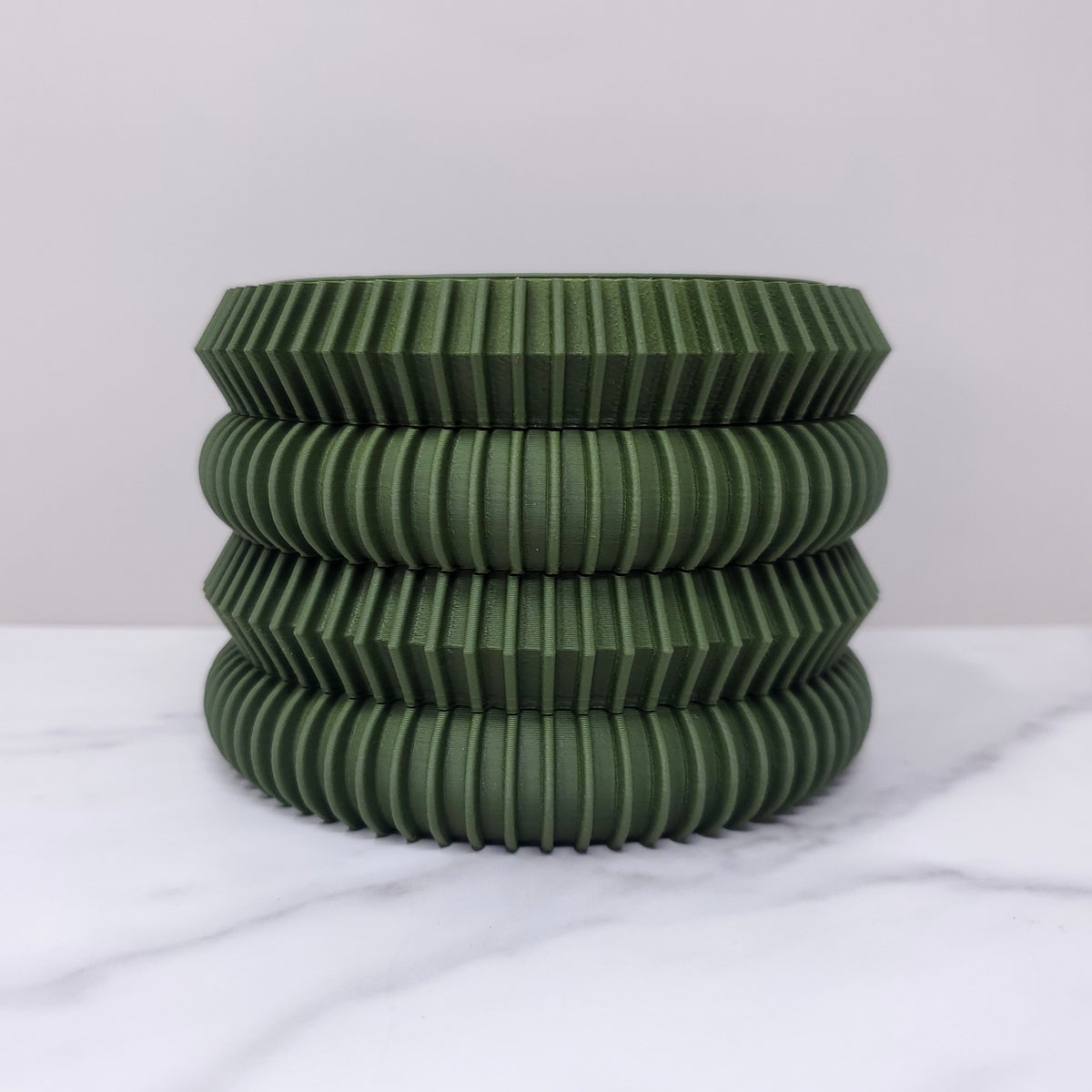 Stackable Coaster - Olive Green – Boyd's Custom Fabrication