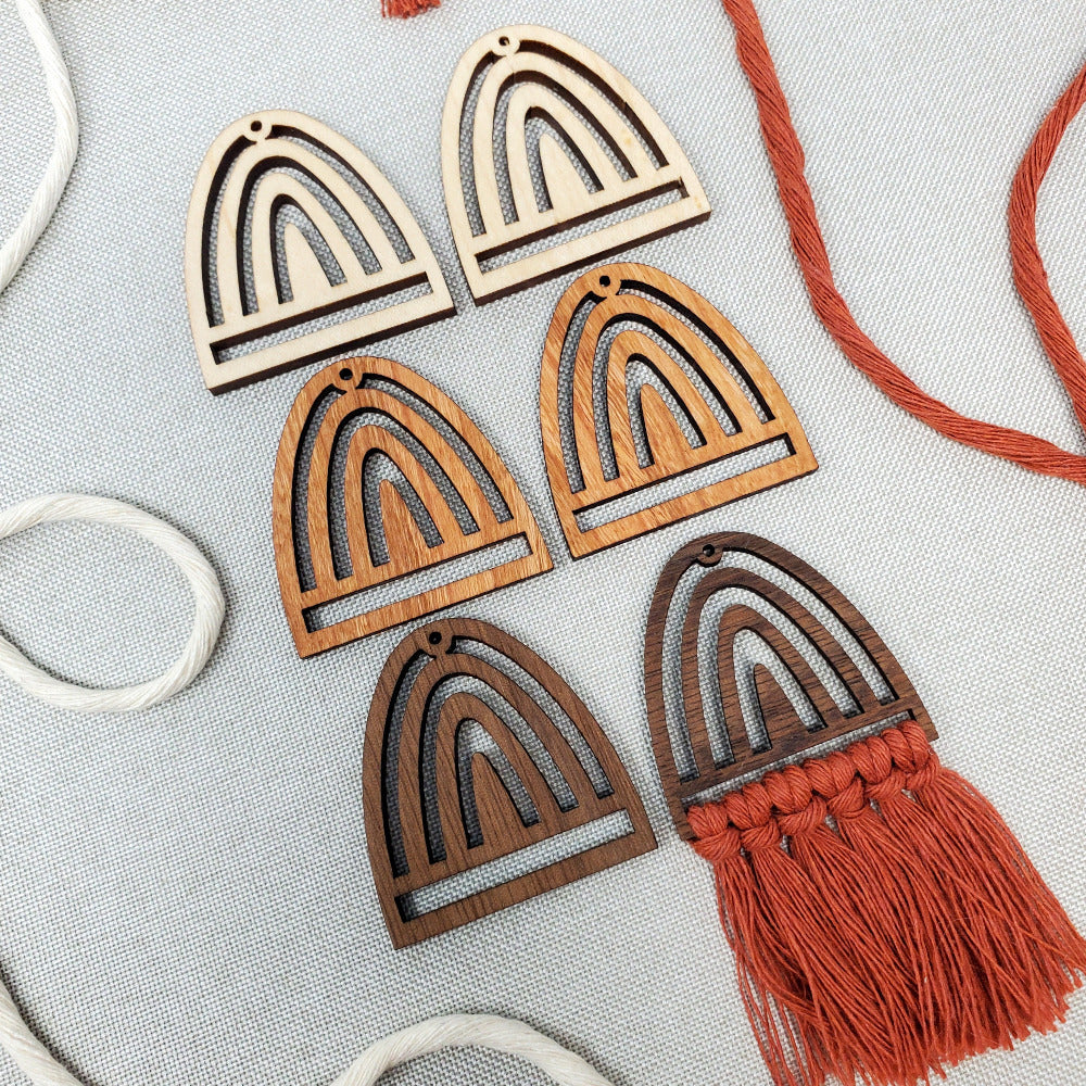 Rainbow Macrame Earring Blanks – Boyd's Custom Fabrication