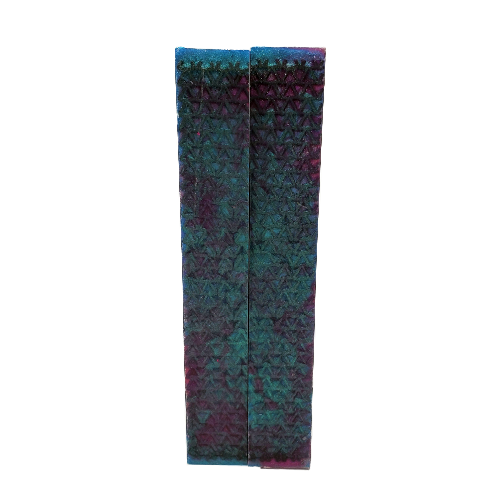 Pen Blank - Teal and Pink with Black Triangular Pattern – Boyd's Custom ...
